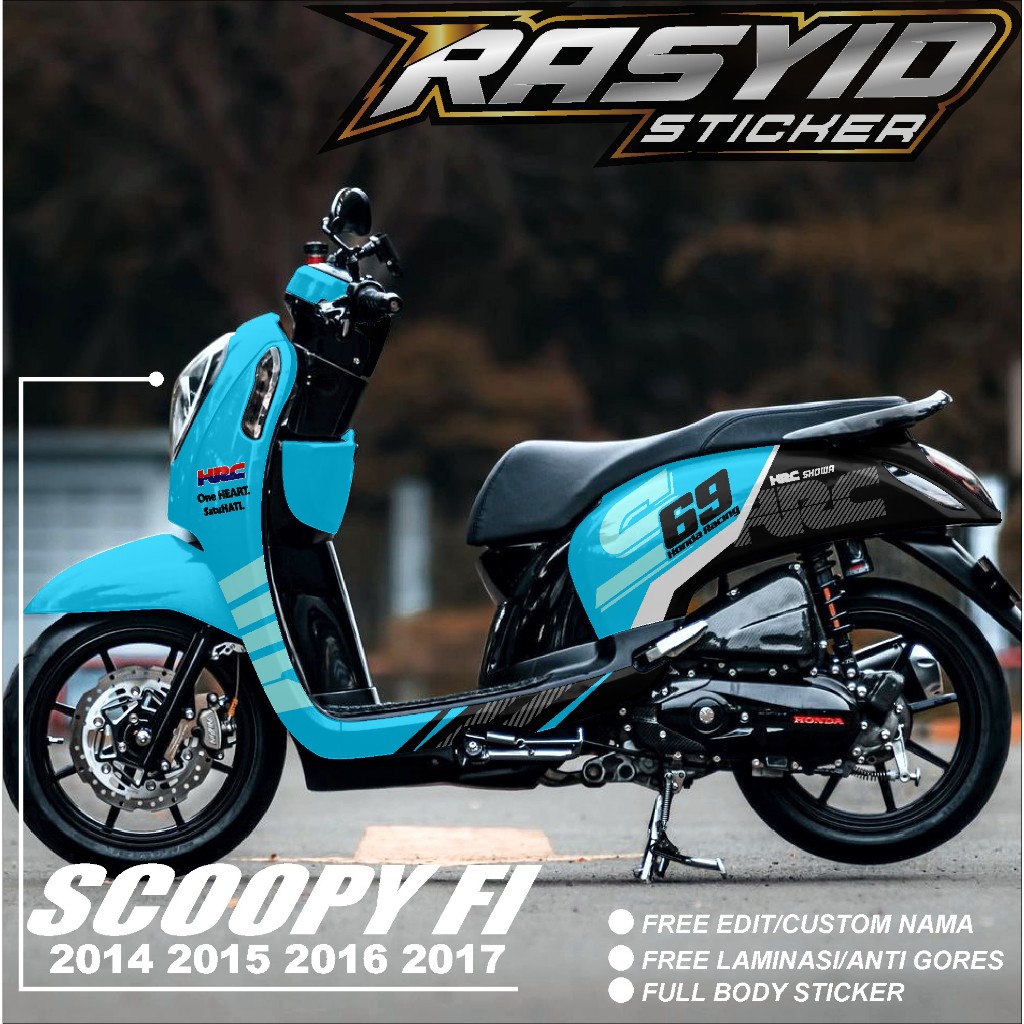 Jual COD Sticker Decal Full body Motor Honda Scoopy FI Lama 2014 2015 ...