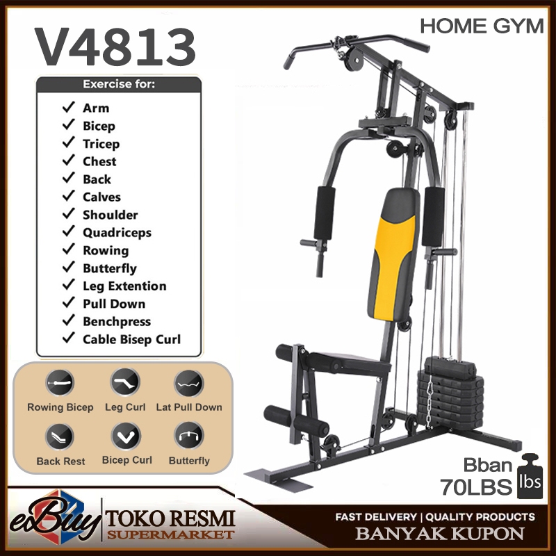 Jual Home gym 1 Sisi Alat Olahraga Multigym Alat Fitnes Gym angkat ...