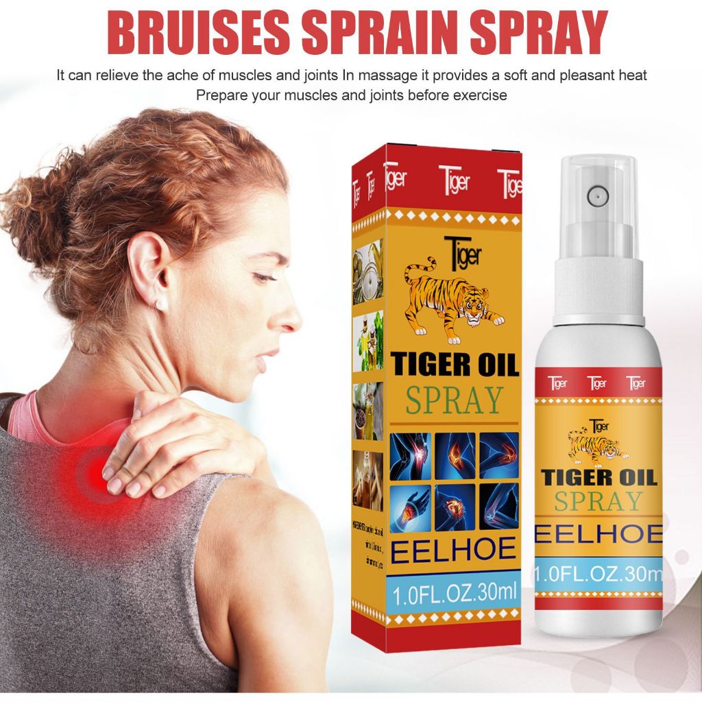 Jual EELHOE Tiger Oil Spray Joint Pain Spray 30ml Tiger Sore Bones ...