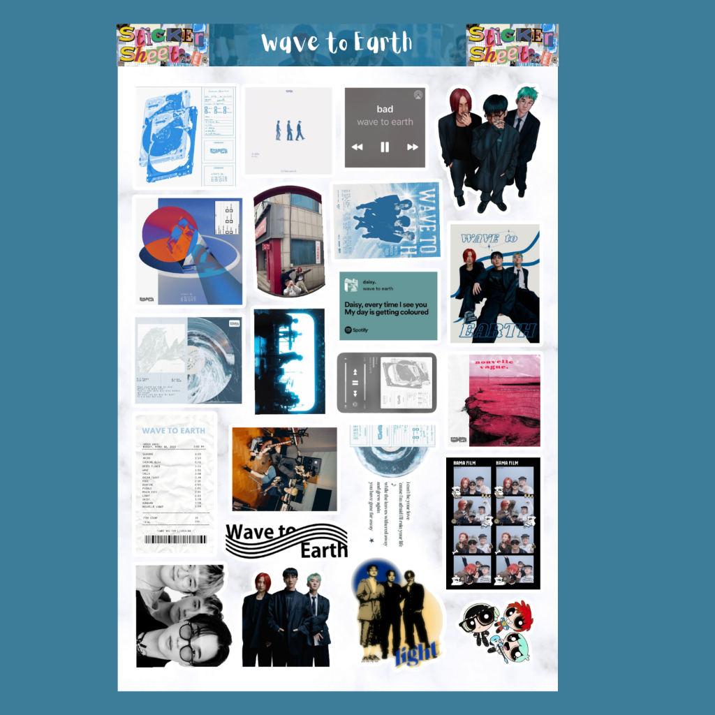 Jual Wave to Earth Sticker Sheet | Shopee Indonesia
