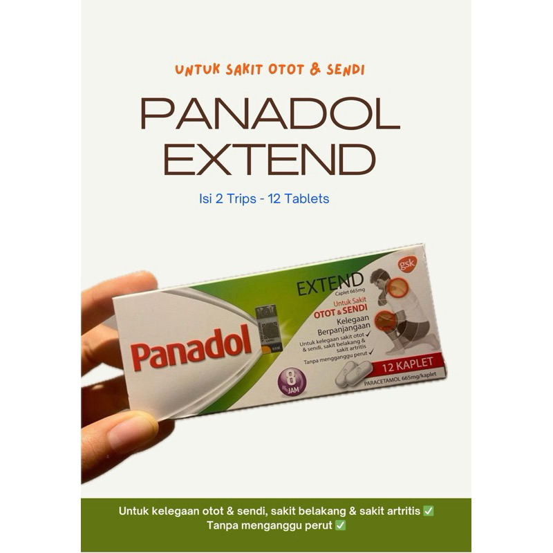 Jual Panadol Extend Panadol Hijau Regular Untuk Sakit Sendi dan Otot ...