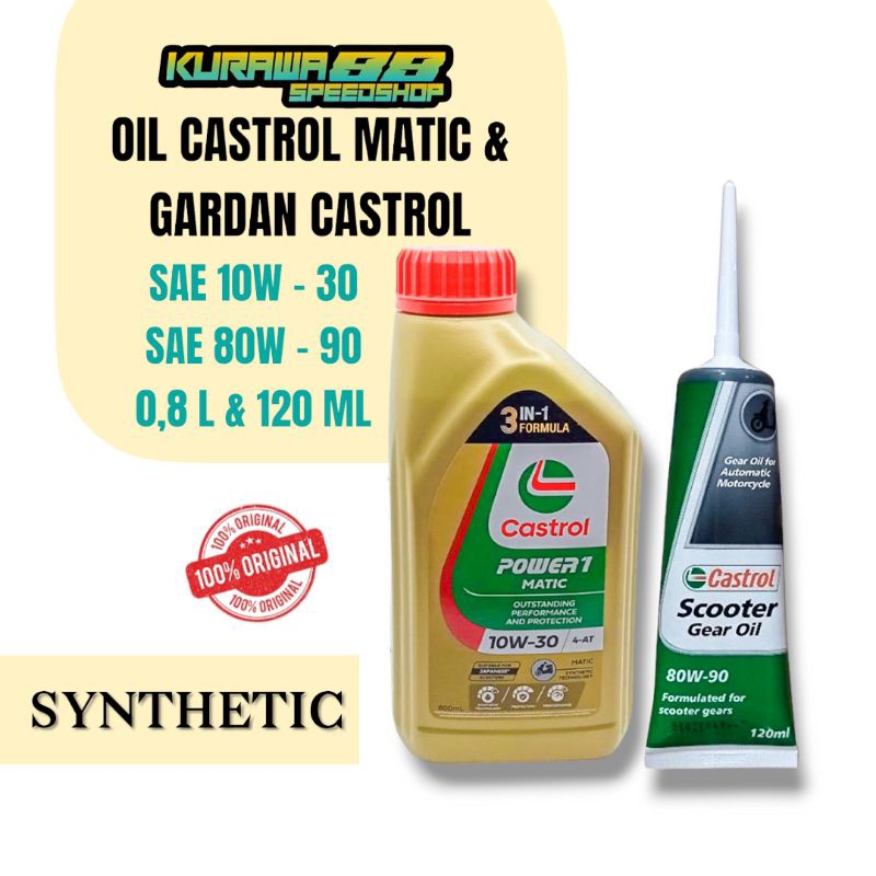 Jual Oli CASTROL 3 IN-1 FORMULA POWER1 MATIC & Oli Gardan CASTROL ...