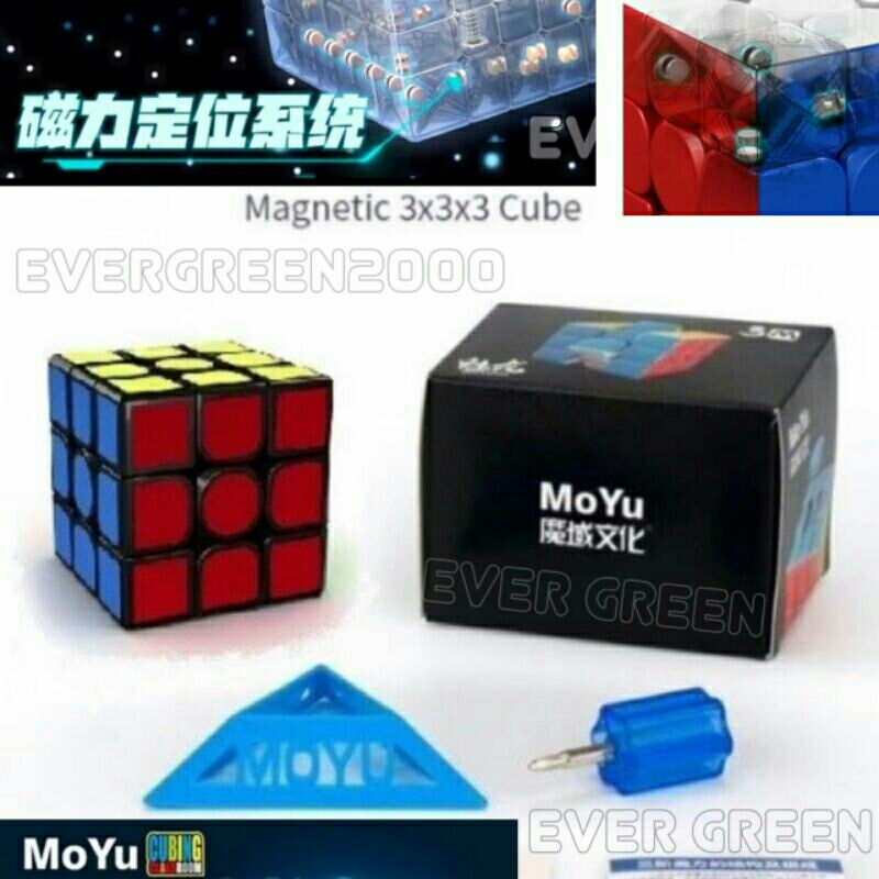 Jual Rubik 3x3 (3M-V2) New 2025 Magnetic Original MoYu MeiLong (Magic ...
