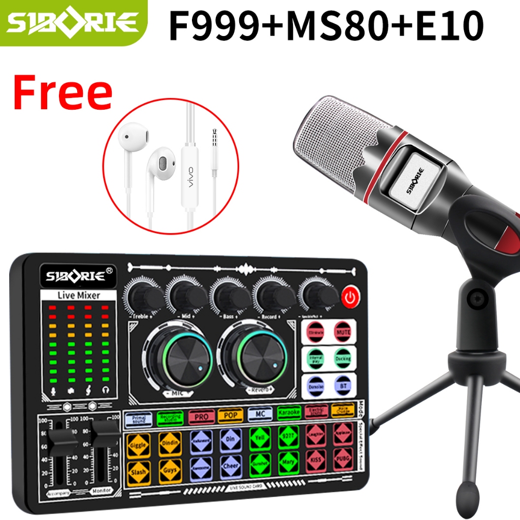 Jual Siborie Soundcard F999 Audio USB External Sound Card mic Mixer ...