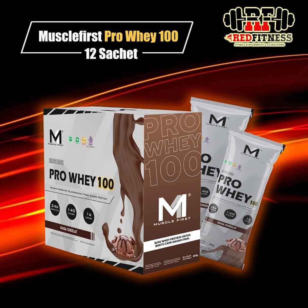 Jual M1 Muscle First Pro Whey 100 Box isi 12 Sachet / MuscleFirst Whey ...