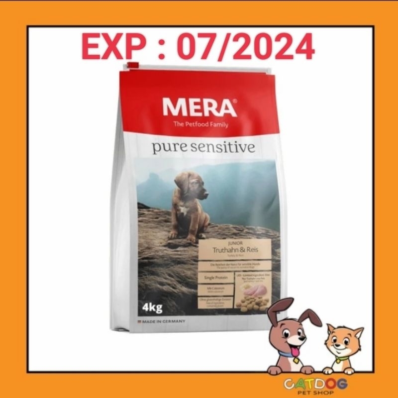 Jual Mera Pure Sensitive Junior Turkey & Rice 4kg | Shopee Indonesia