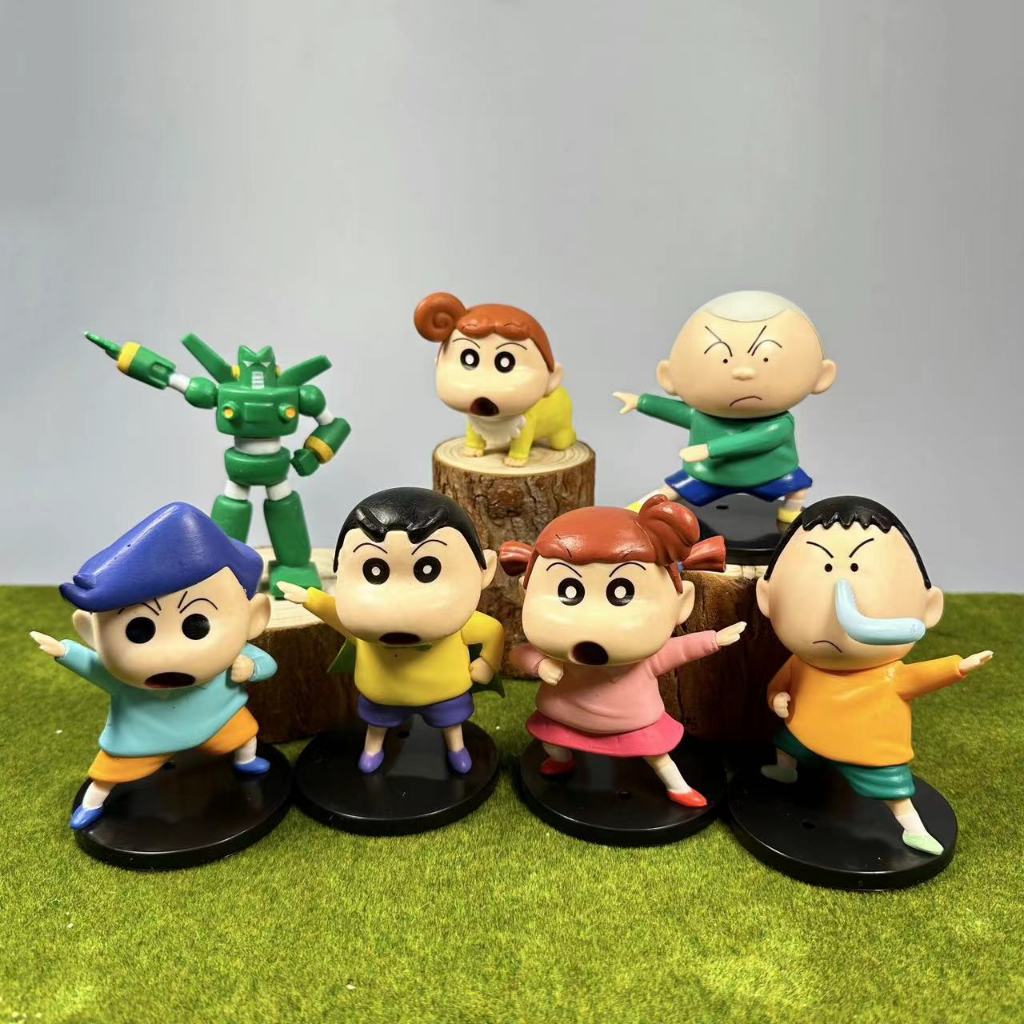 Jual Action Figure CRAYON SHINCHAN set isi 7 pcs - Miniatur Topper Kue ...