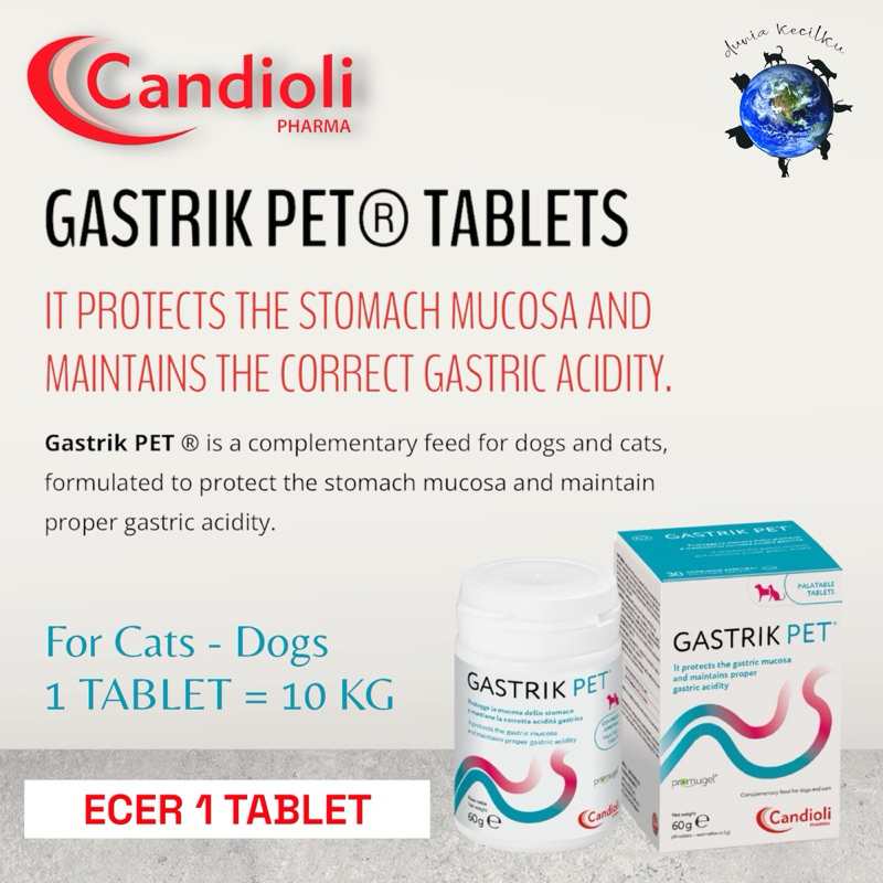 Jual Gastrik Pet Tablet Candioli - Obat Maag / Muntah / Mual Untuk ...