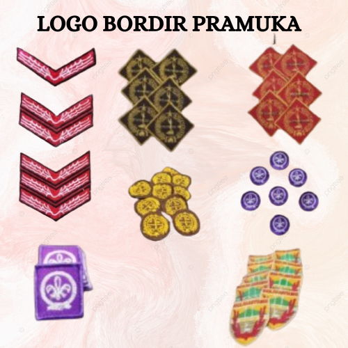 Jual LOGO ATRIBUT PRAMUKA PANGKAT, BUNGA LILI, TUNAS & BOYSKOT BORDIR ...