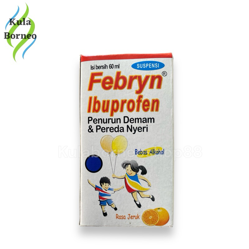 Jual Febryn Ibuprofen Suspensi 60 ml Rasa Jeruk | Shopee Indonesia