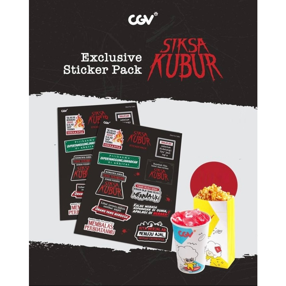 Jual Siksa Kubur x CGV Official Sticker Pack | Shopee Indonesia