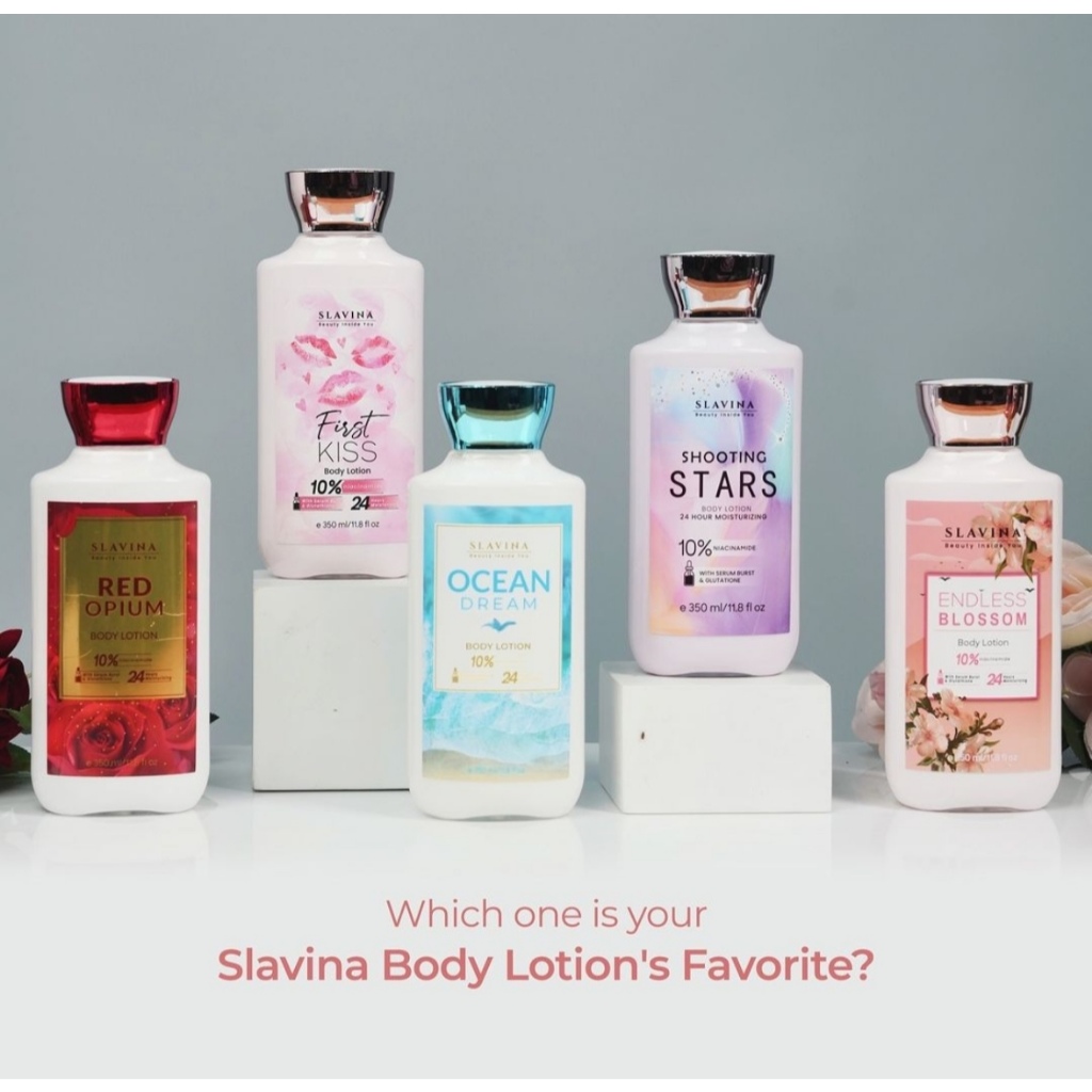 Jual ️SLAVINA ️ SLAVINA BODY LOTION ALL VARIAN ORIGINAL 100% | Shopee ...