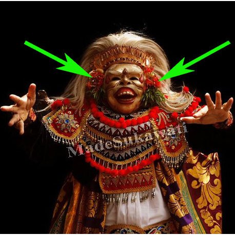 Jual Bunga Sumpang kuping telinga Topeng Hiasan Aksesoris Tari Bali ...