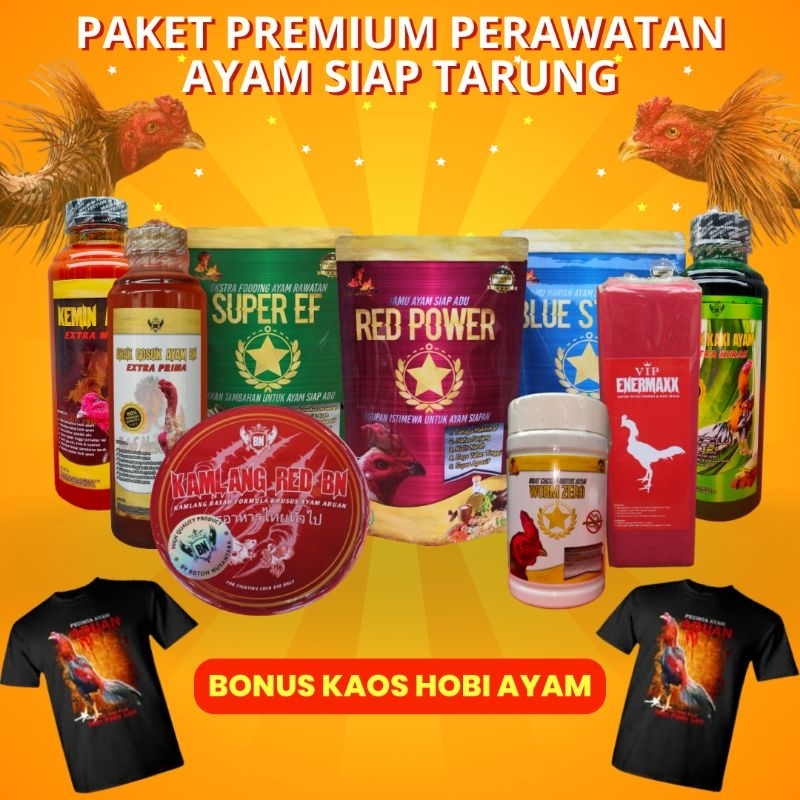 Jual PAKET PREMIUM Perawatan ayam aduan siap tarung jamu doping ef ...