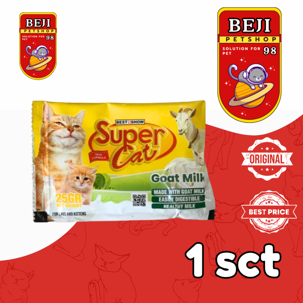 Jual Susu Kucing Super Cat Goat Milk Sachet 25gr | Shopee Indonesia