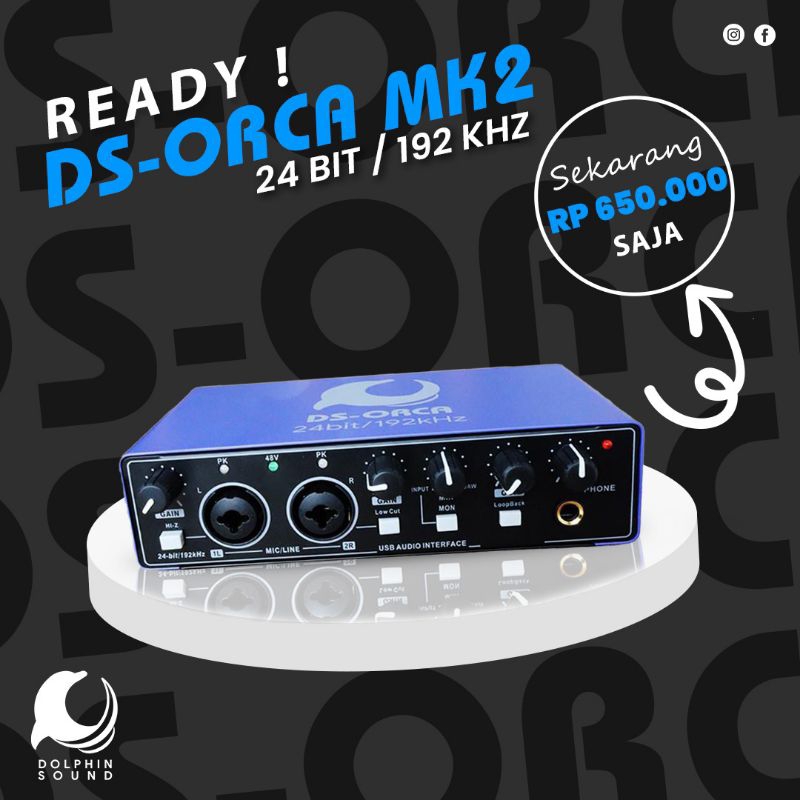 Jual Dolphin Sound DS-ORCA 2 DS Orca MK2 Orca MK 2 Soundcard Audio USB ...