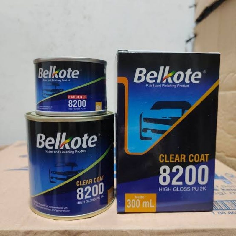 Jual BELKOTE CLEAR COAT 8200 HIGH GLOSS PU 2K ( CLEAR GLOSSY) ISI 300 ...