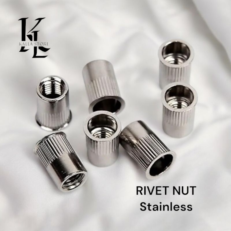 Jual Rivet Nut M8 Stainless 304 / Mur Rivet M8 SS 304 / Rivnut M8 ...