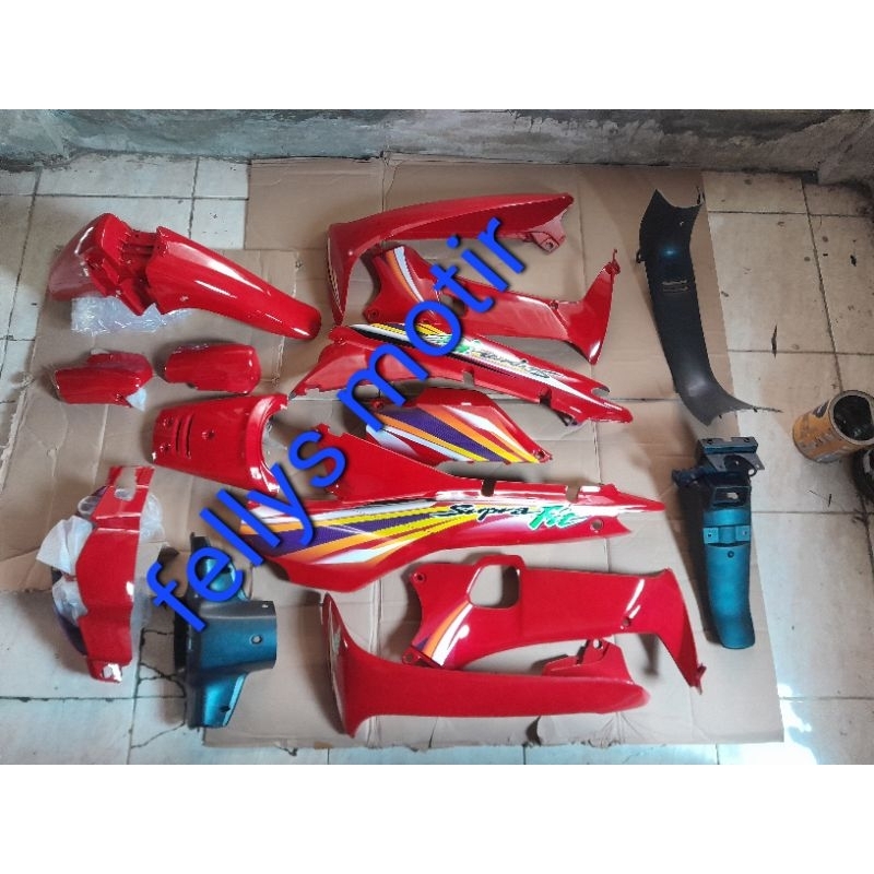 Jual Full Set Body Honda SUPRA X 100cc /Supra X lama 2000-2004 | Shopee ...