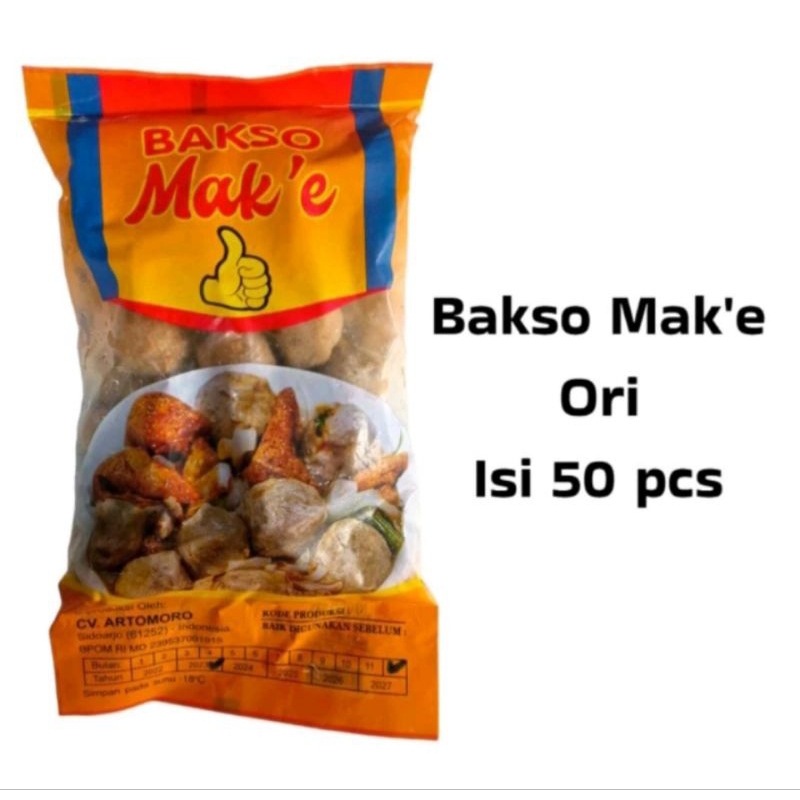 Jual Mak' e Bakso Super Enak isi 50 pcs, bakso sapi Frozen ( Pengiriman ...