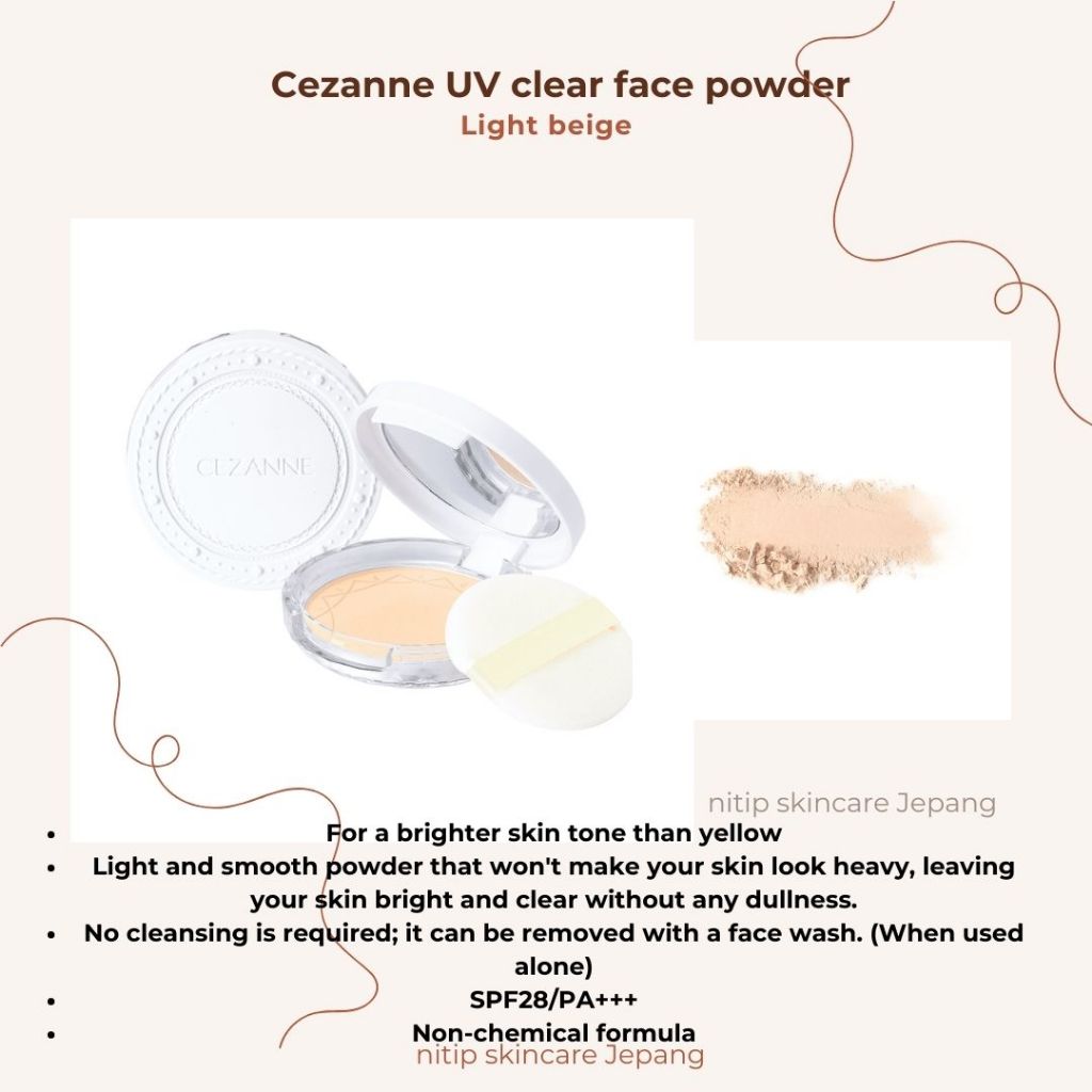 Jual cezanne UV clear face powder original cezanne japan | Shopee Indonesia