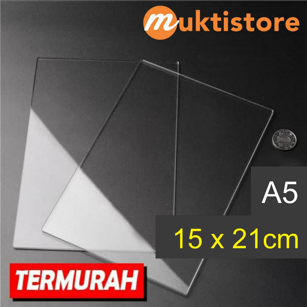 Jual AKRILIK lembaran 2mm A5 / Akrilik bening / Acrylic | Shopee Indonesia