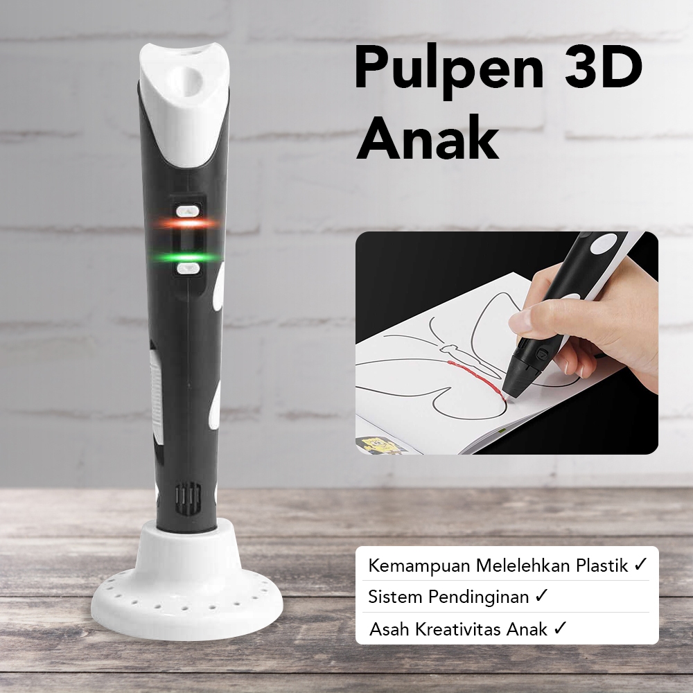 Jual ETIGREE Pulpen 3D Anak Printing Magic Drawing Filament EU Plug ...