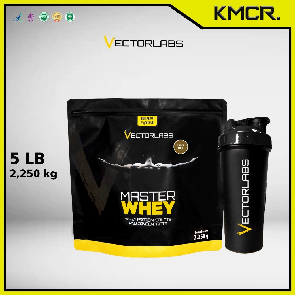Jual VECTORLABS VECTOR WHEY 5LB MASTER WHEY PROTEIN BPOM - KMCR NEXT ...