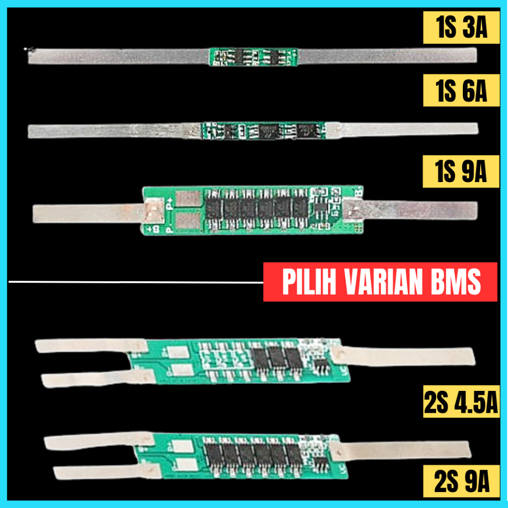 Jual Modul Pelindung Baterai 18650 Battery Protection Module BMS 1S 2S ...