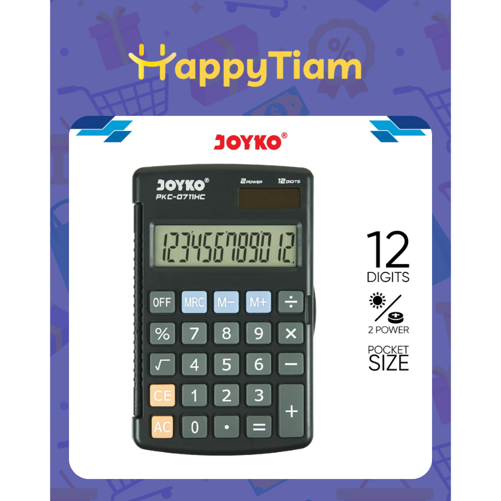 Jual KALKULATOR JOYKO PKC-0711HC 12 DIGITS CALCULATOR AWET DESKTOP ...