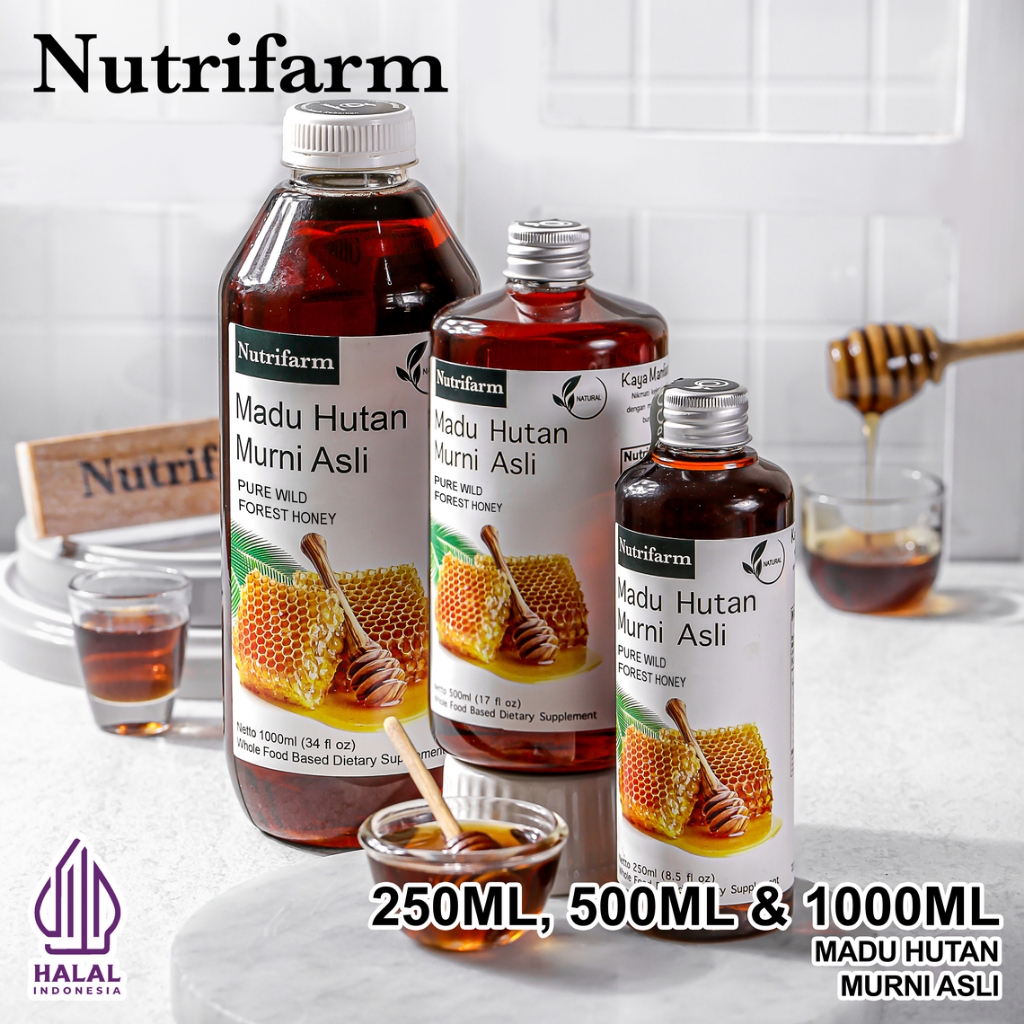 Jual MADU HUTAN ASLI 100% TANPA CAMPURAN 250ML 500ML 1000ML HALAL BPOM ...