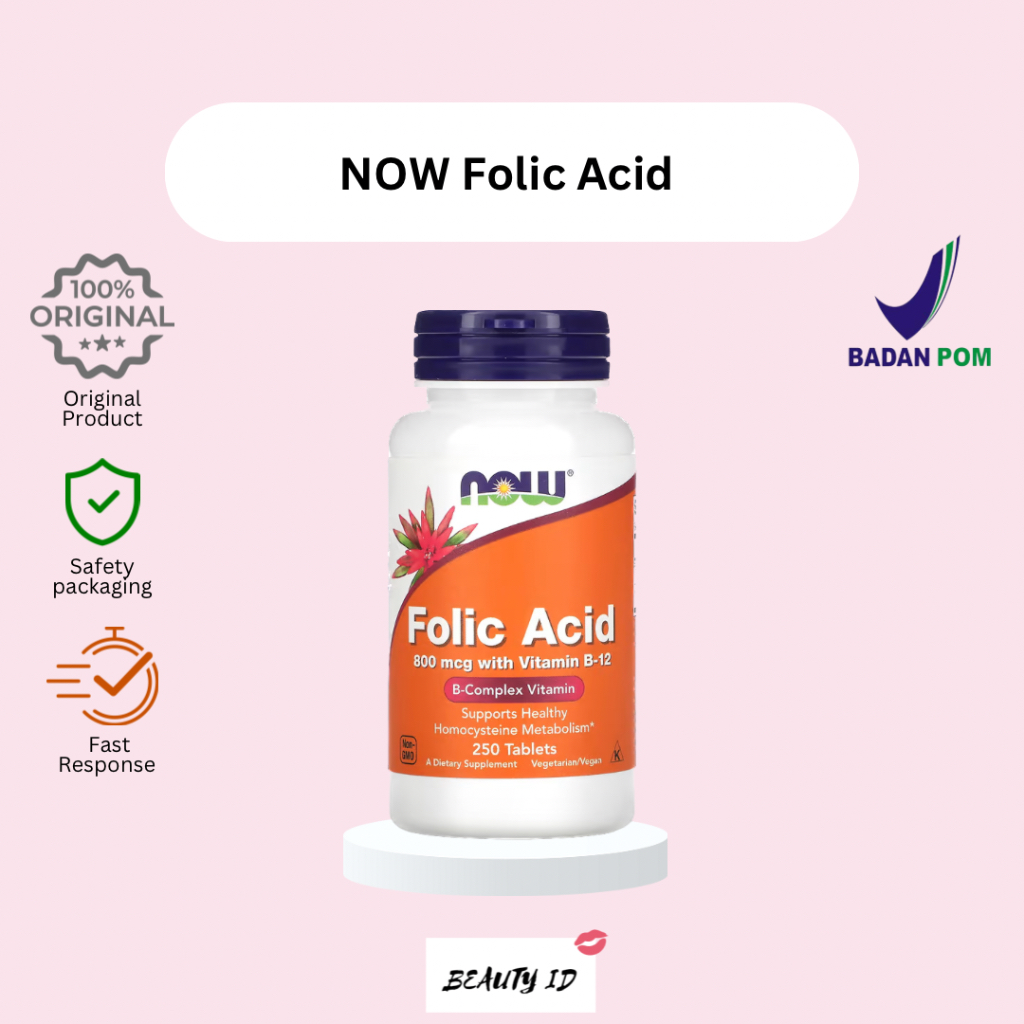 Jual [READY] NOW Foods Folic Acid 800mg 250 Tablets | Shopee Indonesia