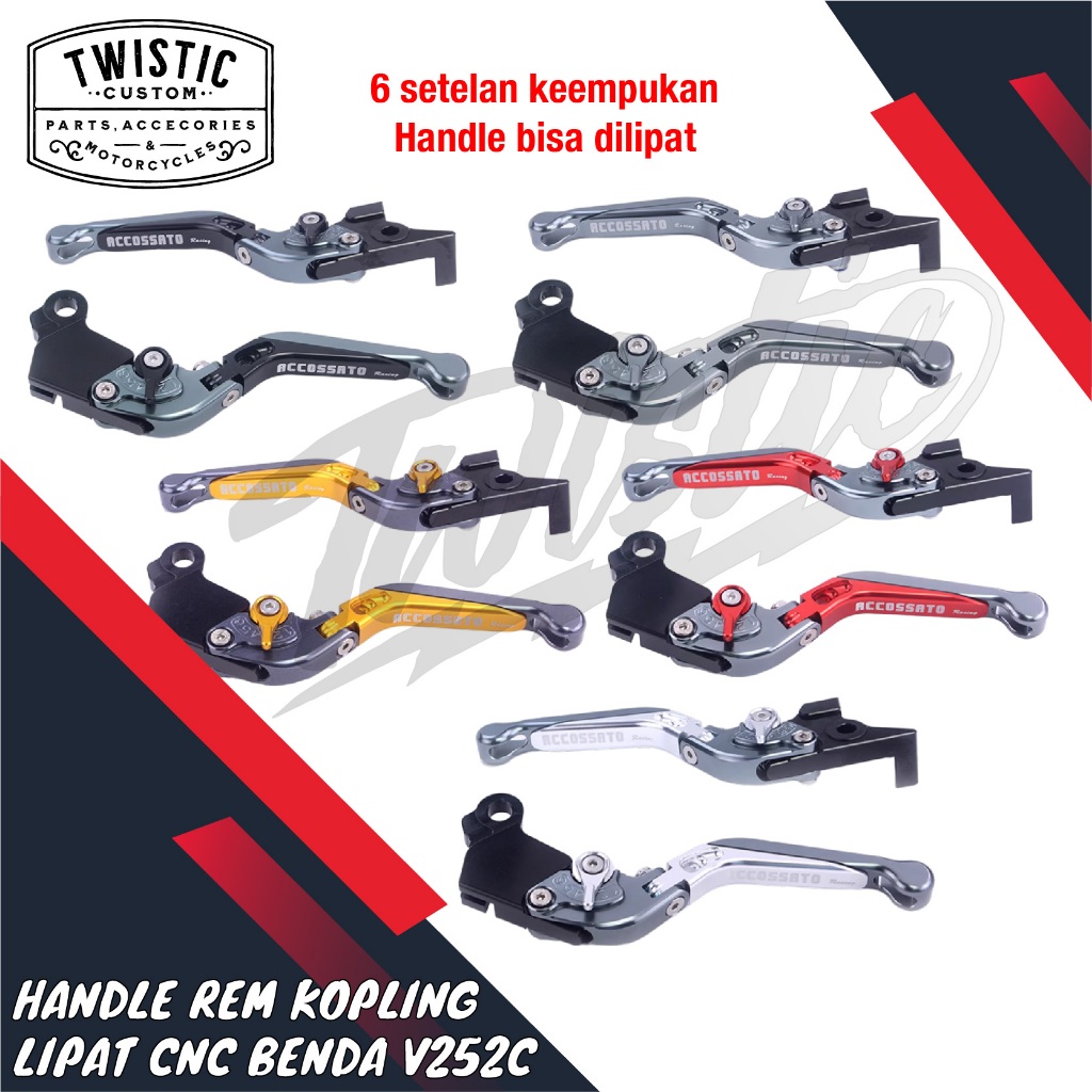 Jual Handle Tuas Rem Kopling Lipat Lever Motor Keeway Benda V252C V252 ...