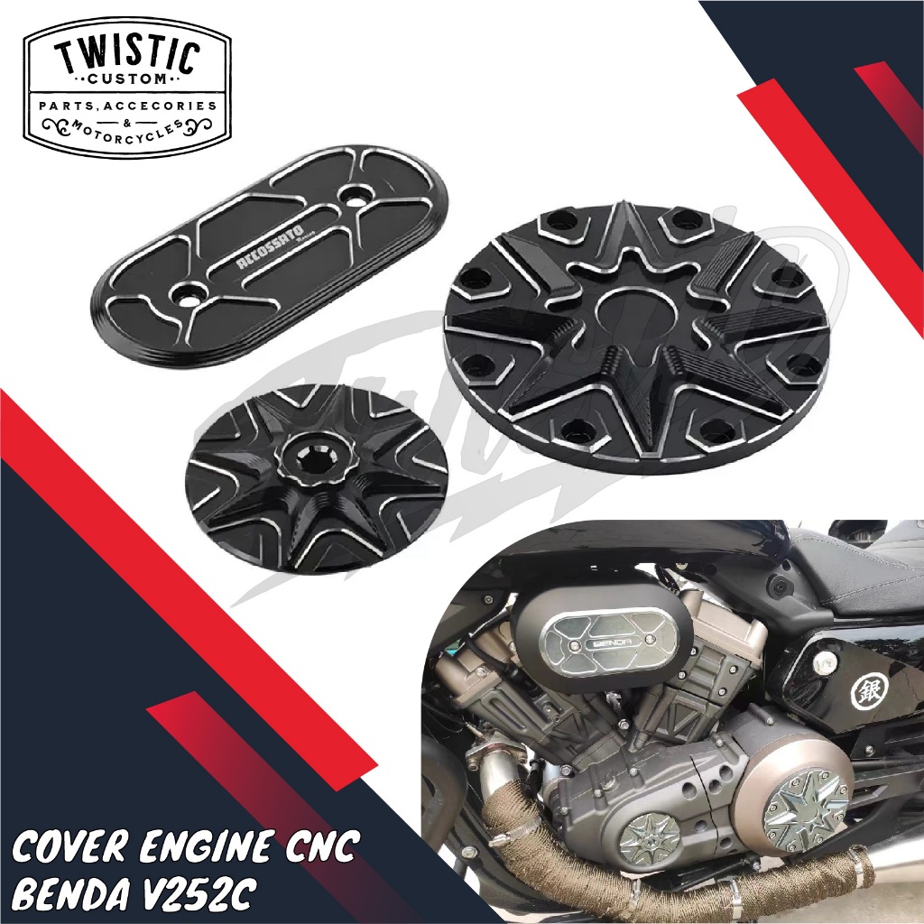 Jual Cover Engine Magneto Box Koil CNC Motor Benda V252C V252 C ...