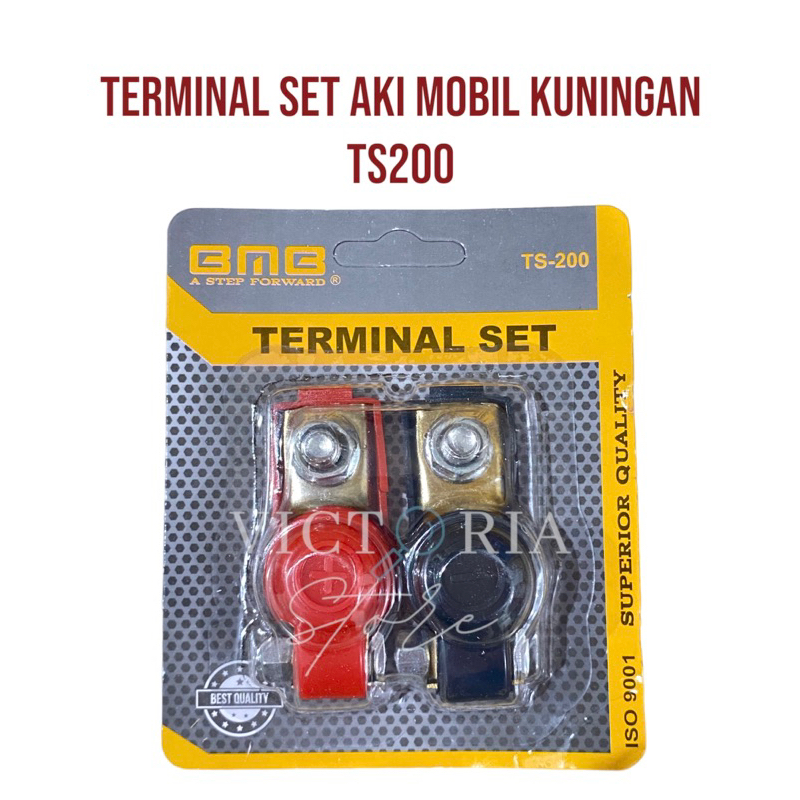 Jual TERMINAL SET AKI MOBIL KEPALA AKI MOBIL BMB KUNINGAN TS200 + COVER ...