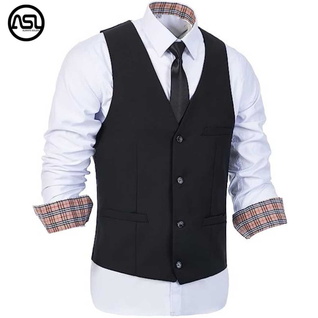 Jual Vest Rompi Formal Pria Stelan Dalaman Jas Cowok | Shopee Indonesia
