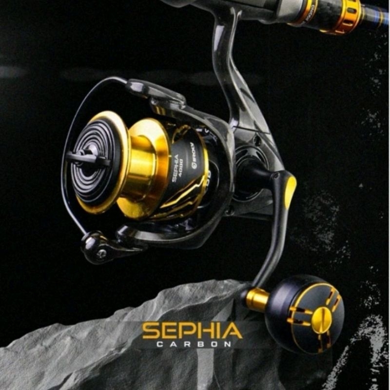 Jual reel iroly sephia sw & sephia carbon 1000-6000 power handle ( rubber seal ) | Shopee Indonesia