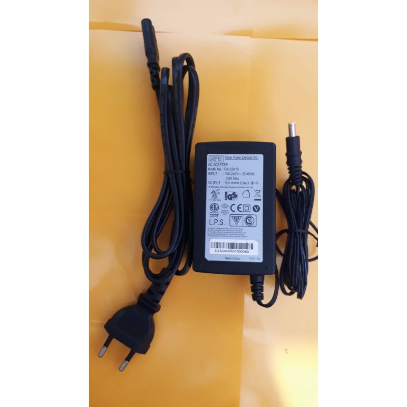 Jual Adaptor 15V 1.5A Apd ukuran jack 4.4mm | Shopee Indonesia