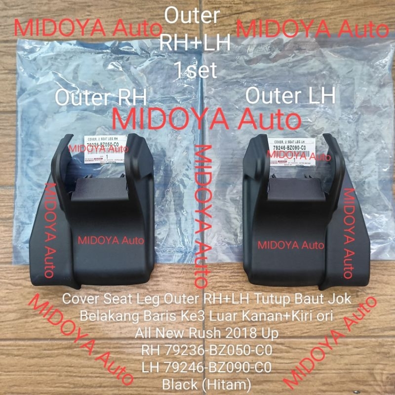 Jual Cover Seat Leg Outer RH+LH Tutup Baut Jok Belakang Baris Ke3 Luar ...