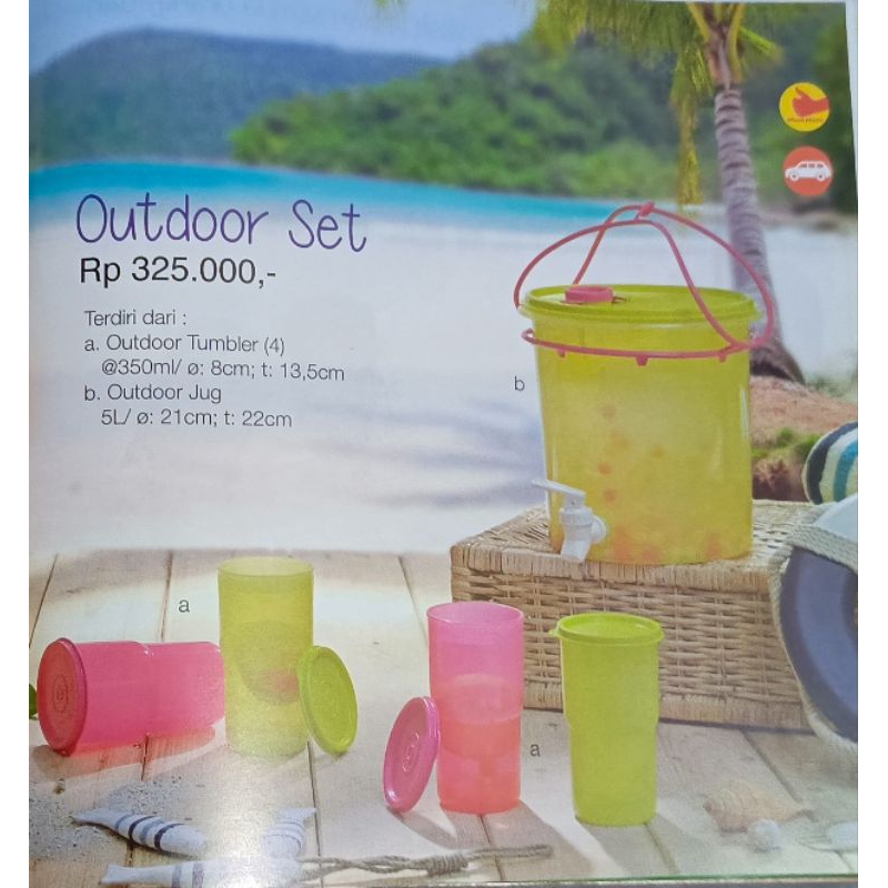 Jual TUPPERWARE 100% ORI Outdoor Set | Shopee Indonesia