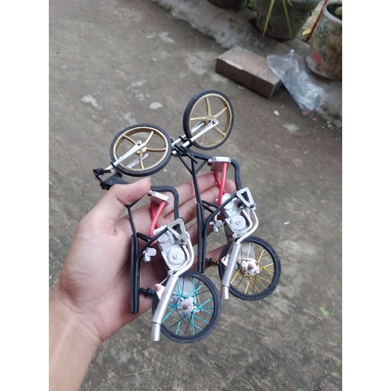 Jual Miniatur drag matic rangka rebah |trondol style | Shopee Indonesia