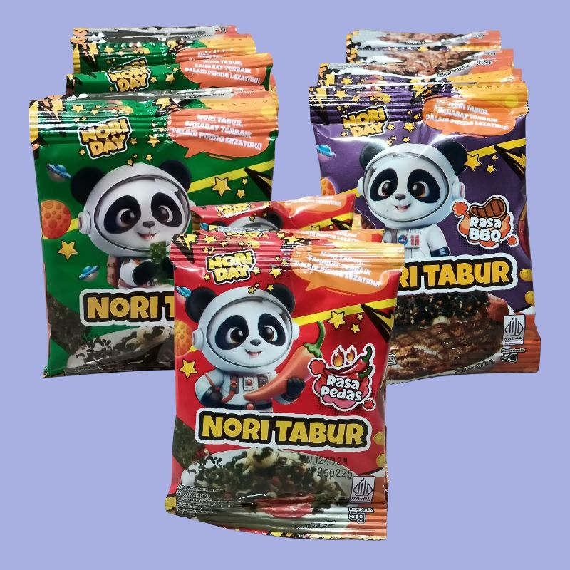 Jual NORI DAY NORI TABUR Crispy Seaweed All Varian 5gr [12 pcs/renceng ...