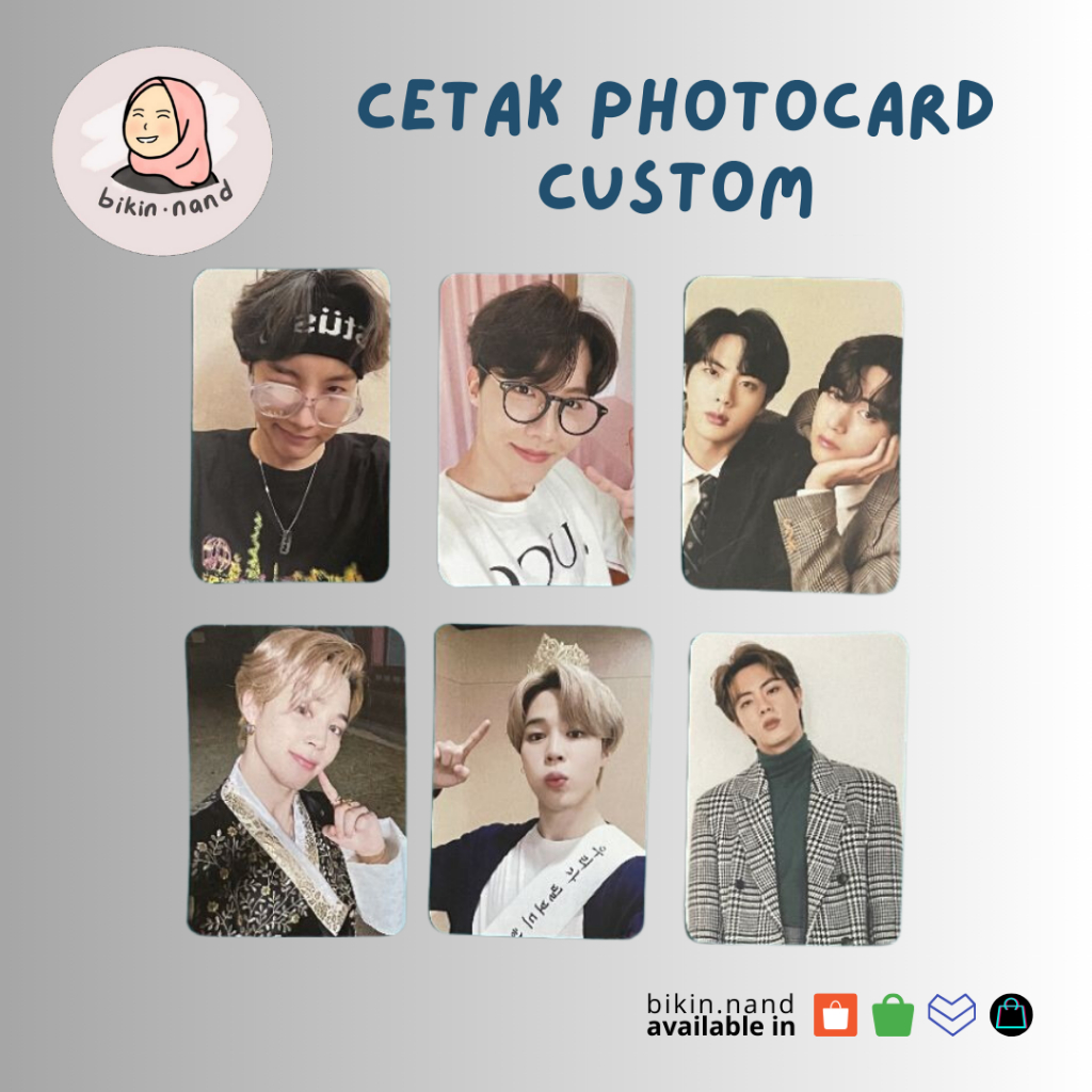Jual Cetak Custom Photocard Freebies 1 sisi/2 sisi - Custom Gambar Idola-mu | Shopee Indonesia