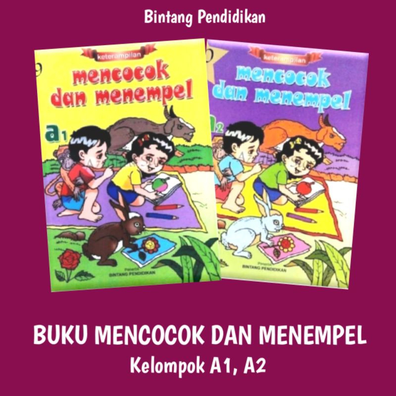 Jual BUKU MENCOCOK DAN MENEMPEL | TK DAN PAUD | Shopee Indonesia