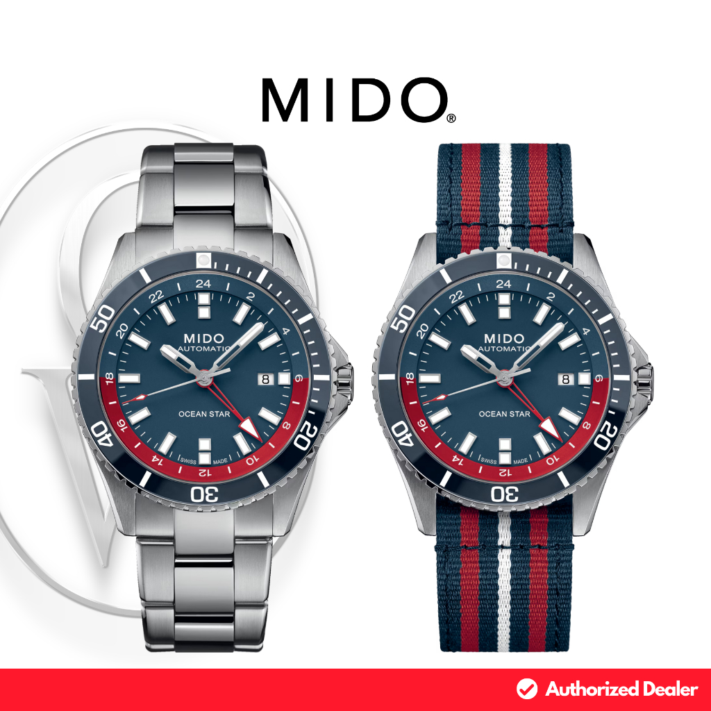 Jual Jam Tangan Pria MIDO Ocean Star GMT Special Edition Casual Diver's ...