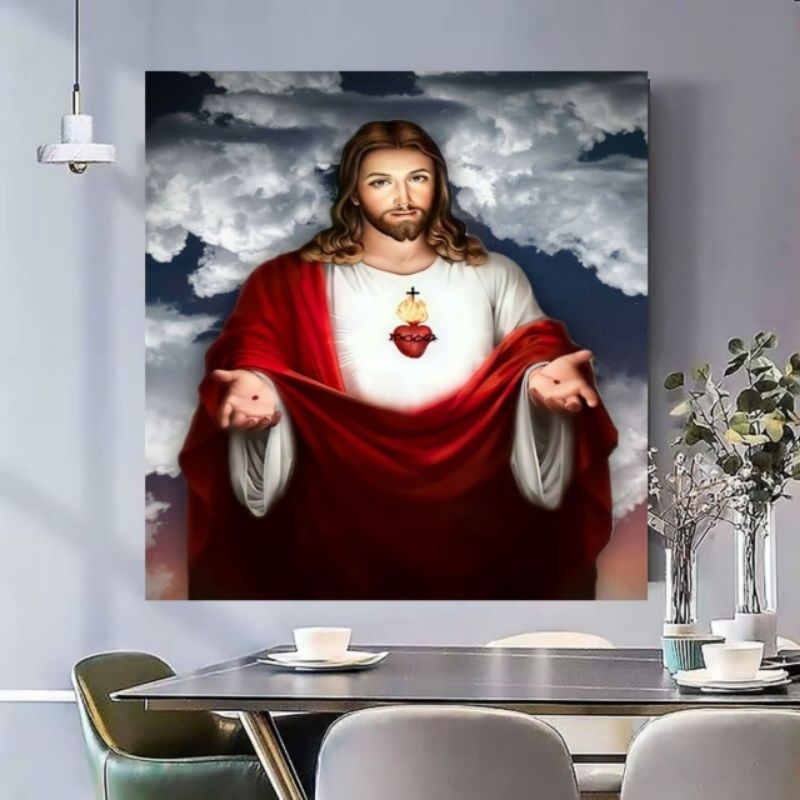 Jual poster cetak,TUHAN YESUS KRITUS,ukuran jumbo 100×70 cm dan 150×100 ...