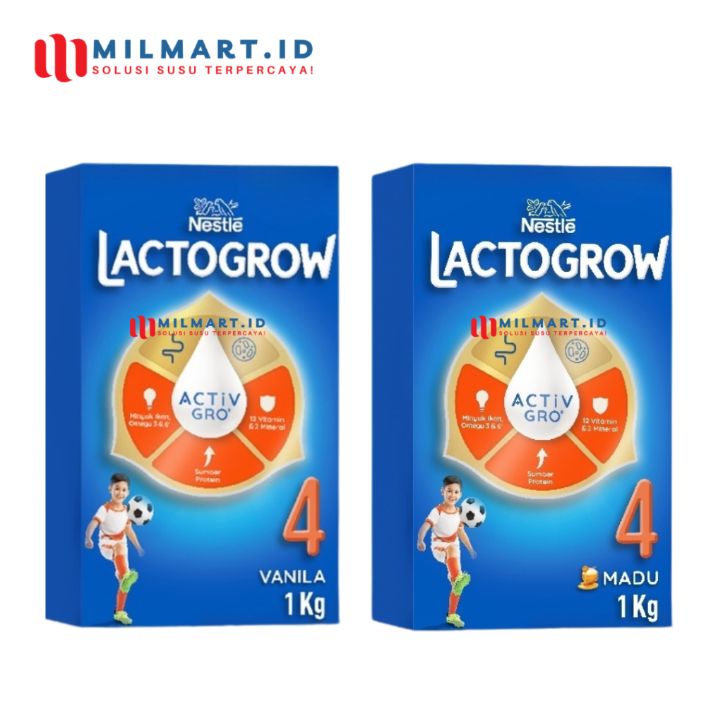 Jual NESTLE LACTOGROW 4 VANILA/MADU 1 KG SUSU PERTUMBUHAN ANAK SUSU ...
