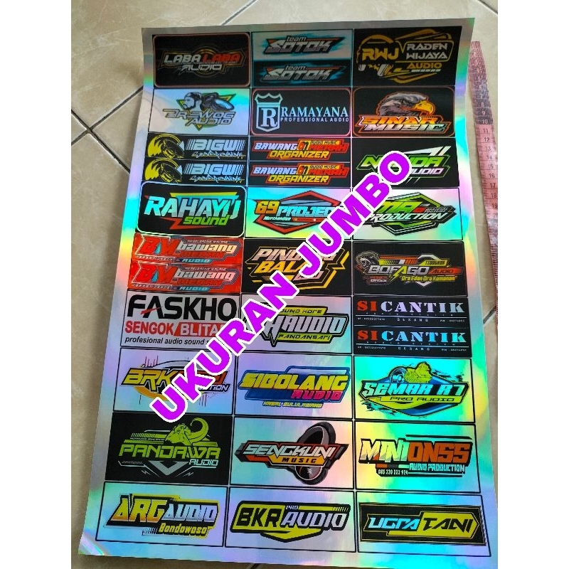 Jual Stiker Sound | Stiker Hologram | Stiker 1 Lembar | Stiker Pack ...