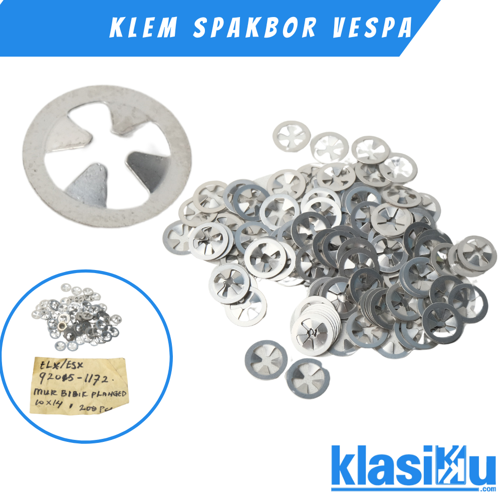 Jual Klem Klip Untuk Jengger Spakbor Depan Vespa Nos Satuan 10 x 14 ...