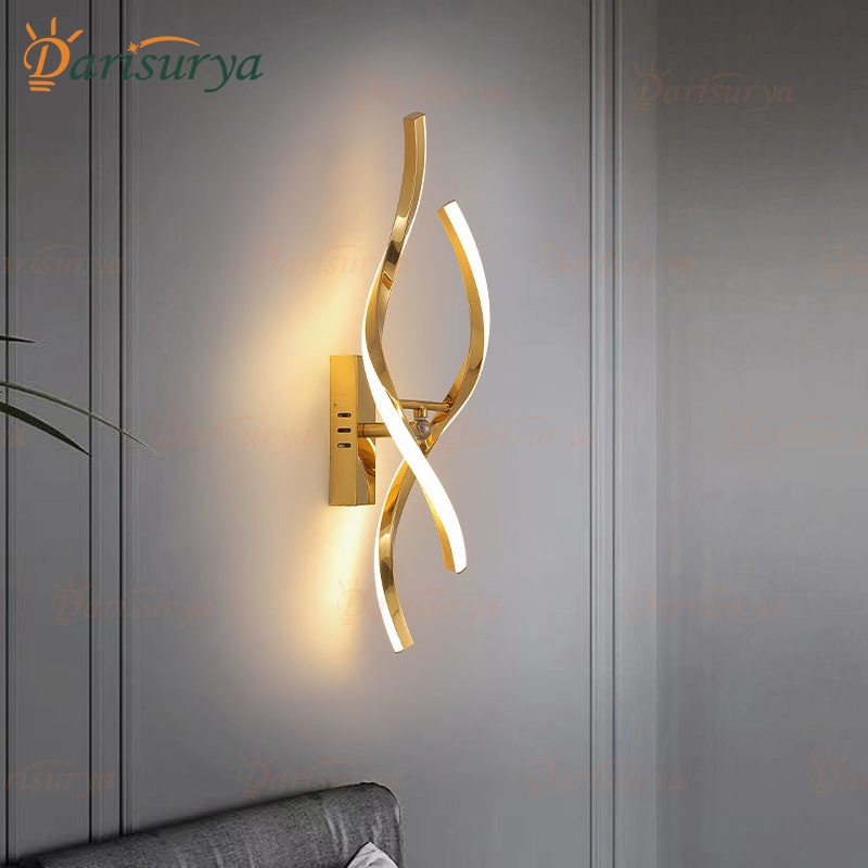 Jual Lampu Dinding Minimalis Modern Lampu Hias Dinding Kristal LED 3 ...